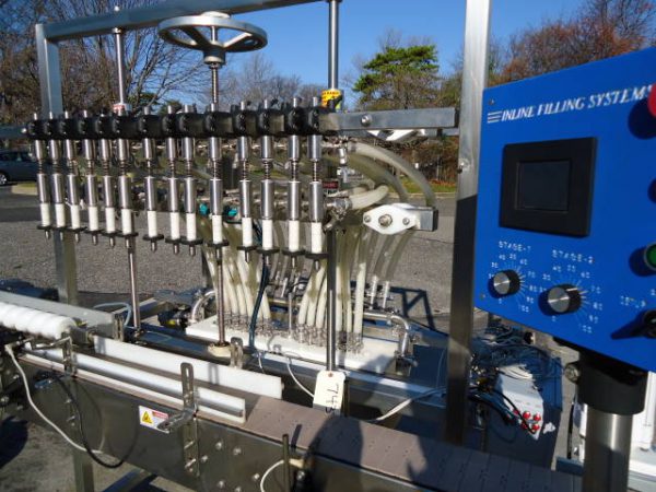 INLINE FILLING SYSTEMS 14 SPOUT AUTOMATIC OVERFLOW LIQUID FILLING ...