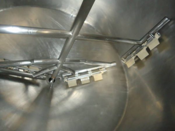 400 GALLON INDUSTRIES DACIER SCRAPER AGITATED CONE JACKETED VESSEL ...