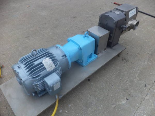 APV 4 In. X 4 In. Stainless Steel Positive Displacement Pump, 7.5 HP ...