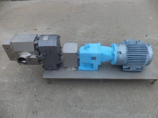 APV 4 In. X 4 In. Stainless Steel Positive Displacement Pump, 7.5 HP ...