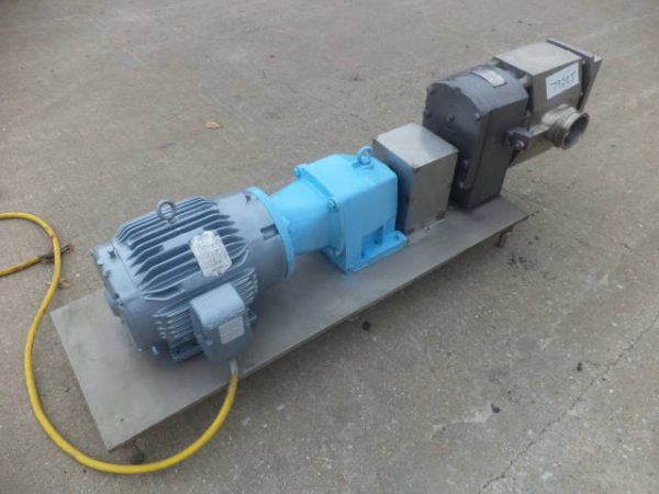 APV 4 In. X 4 In. Stainless Steel Positive Displacement Pump, 7.5 HP ...