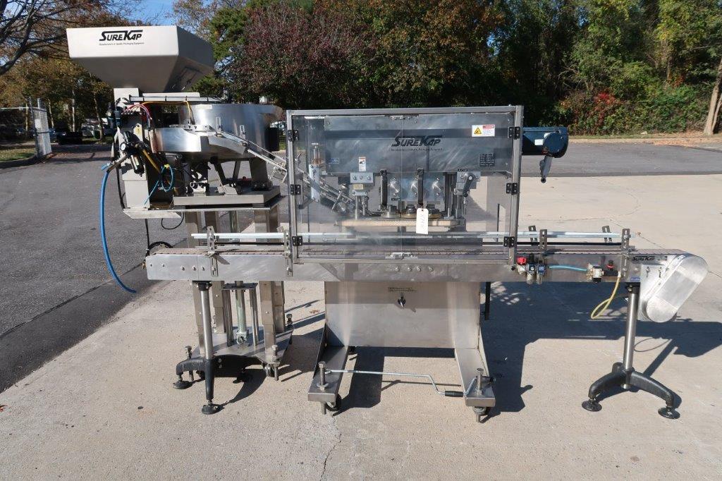 Surekap SK6000-SP Six Spindle SS Capper, XP Motors - Wohl Associates