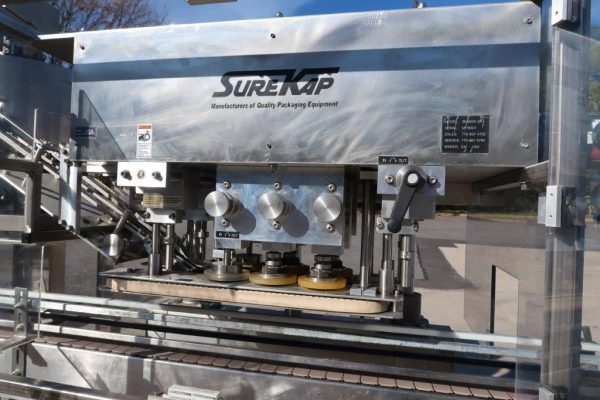 Surekap SK6000-SP Six Spindle SS Capper, XP Motors - Wohl Associates