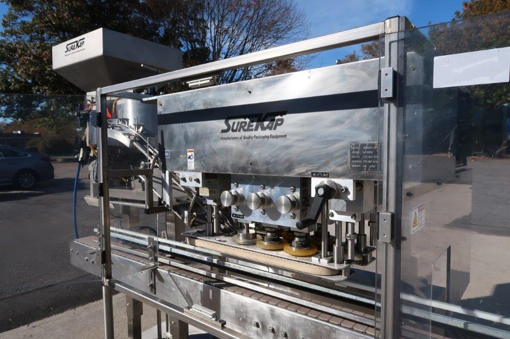 Surekap SK6000-SP Six Spindle SS Capper, XP Motors - Wohl Associates
