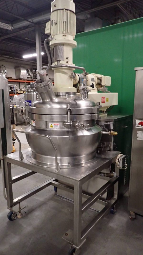 Ross 100 liter “Turbo-Emulsifier” Vacuum Kettle, 316SS - Wohl Associates