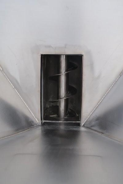 Inclined Stainless Steel Screw Feeder/Conveyor, with Vibratory Hopper ...